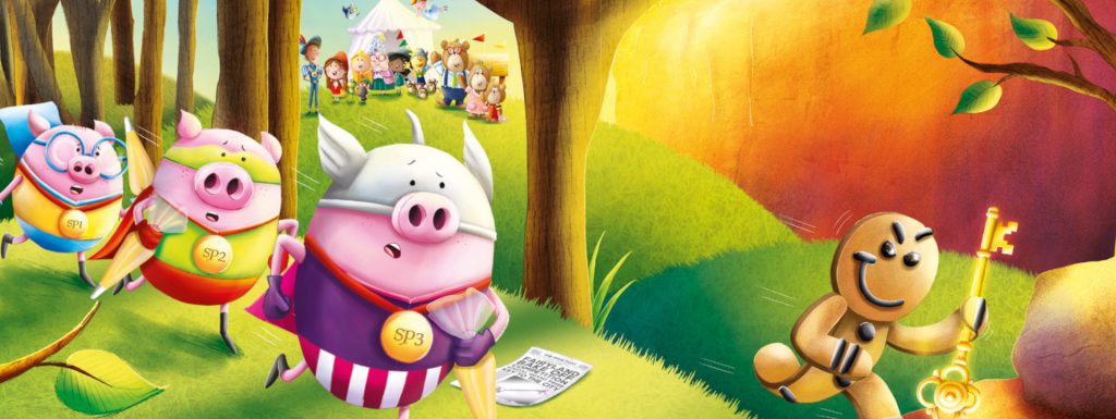 The Three Little Superpigs and The Gingerbread Man - Fourth Wall