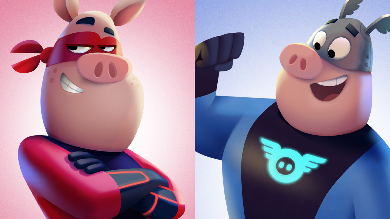 The Three Little Superpigs - Fourth Wall