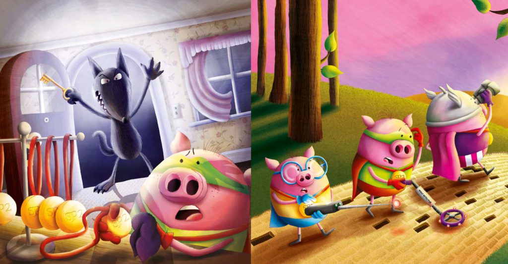 The Three Little Superpigs - Fourth Wall