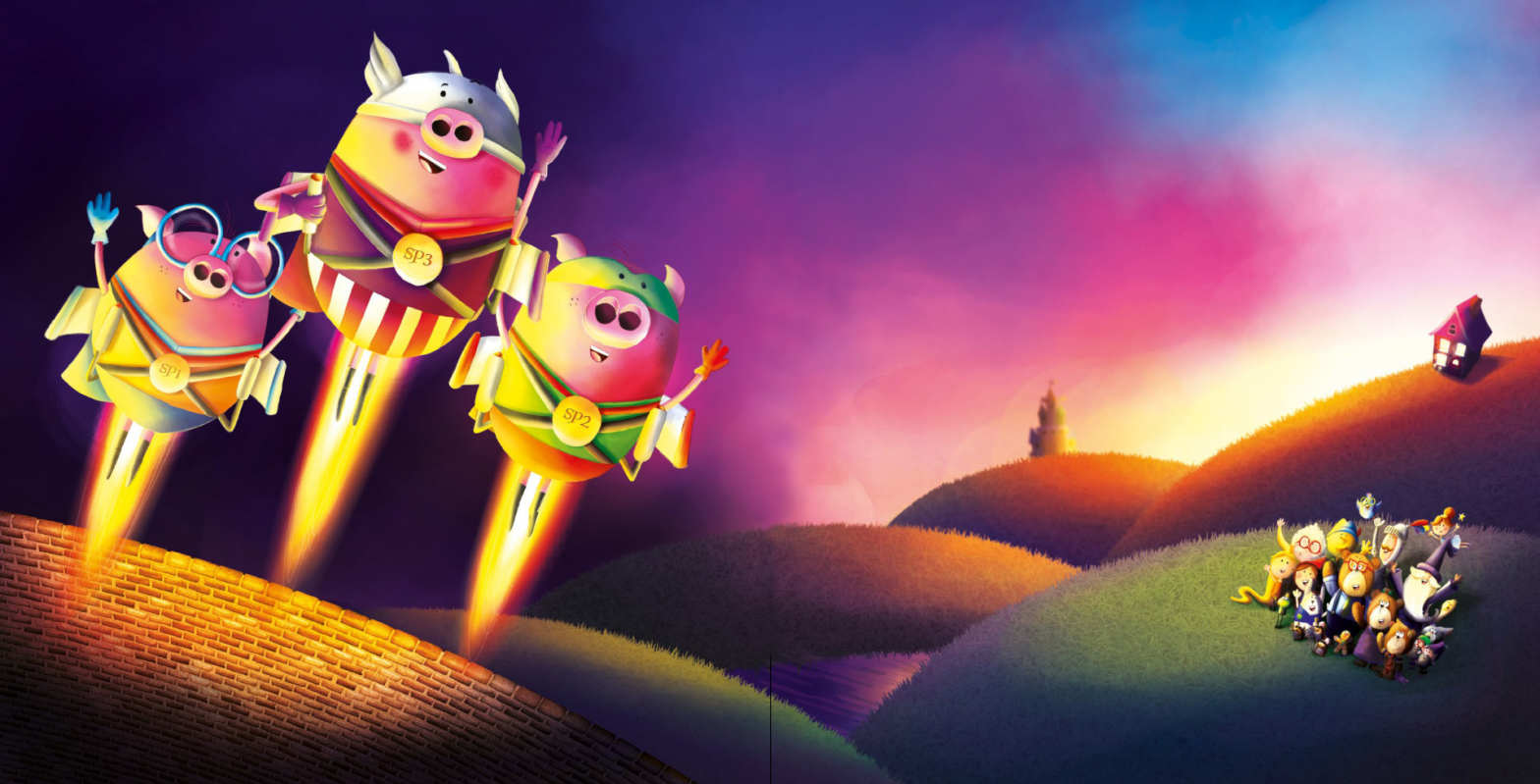 The Three Little Superpigs - Fourth Wall